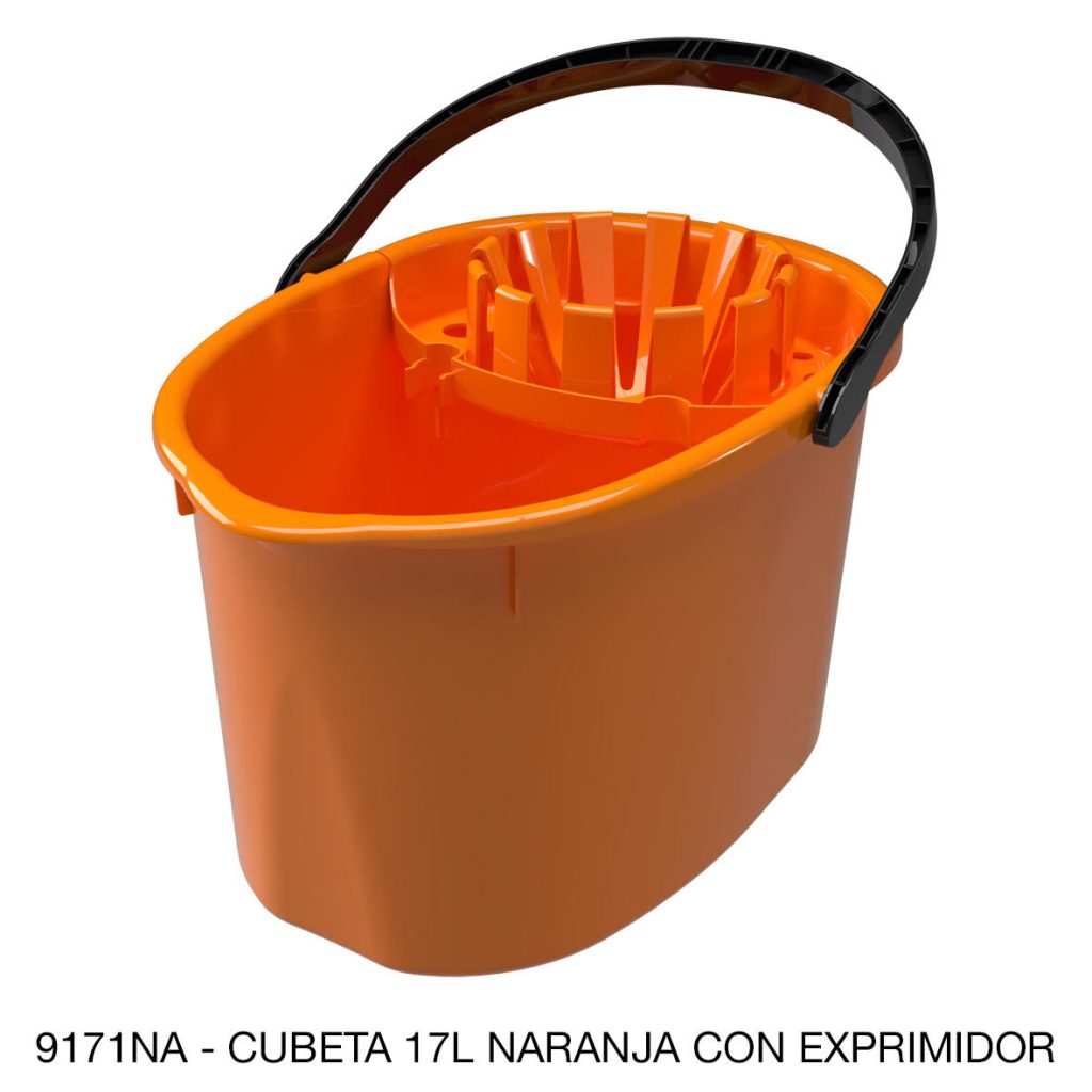 Cubetas de plástico con exprimidor de 17 litros - Sablón