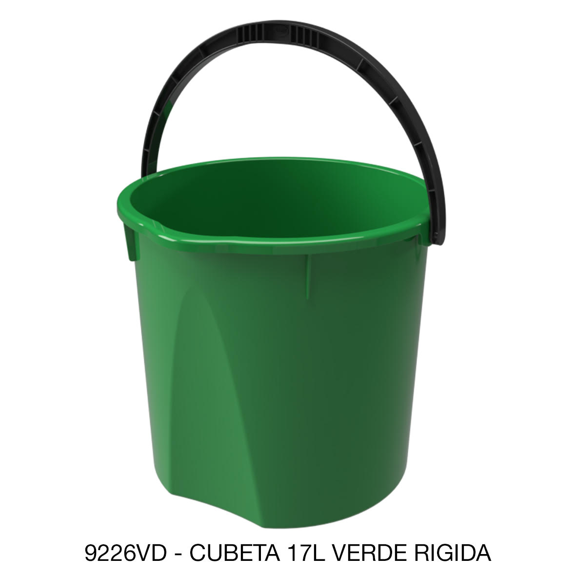 Cubeta rígida de 17 litros color verde modelo 9226VD de Sablón - Sablón