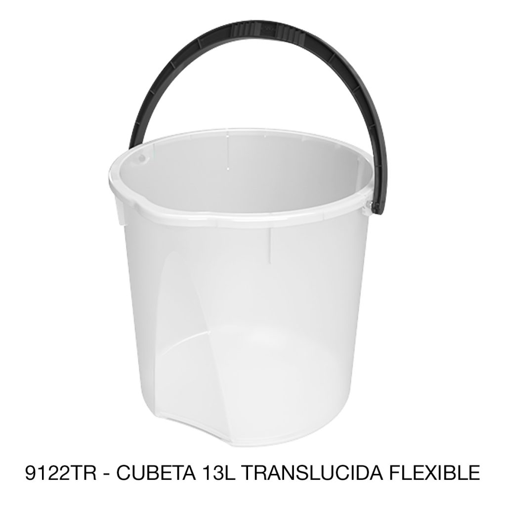Cubetas de plástico 13 litros con asa y flexibles - Sablón