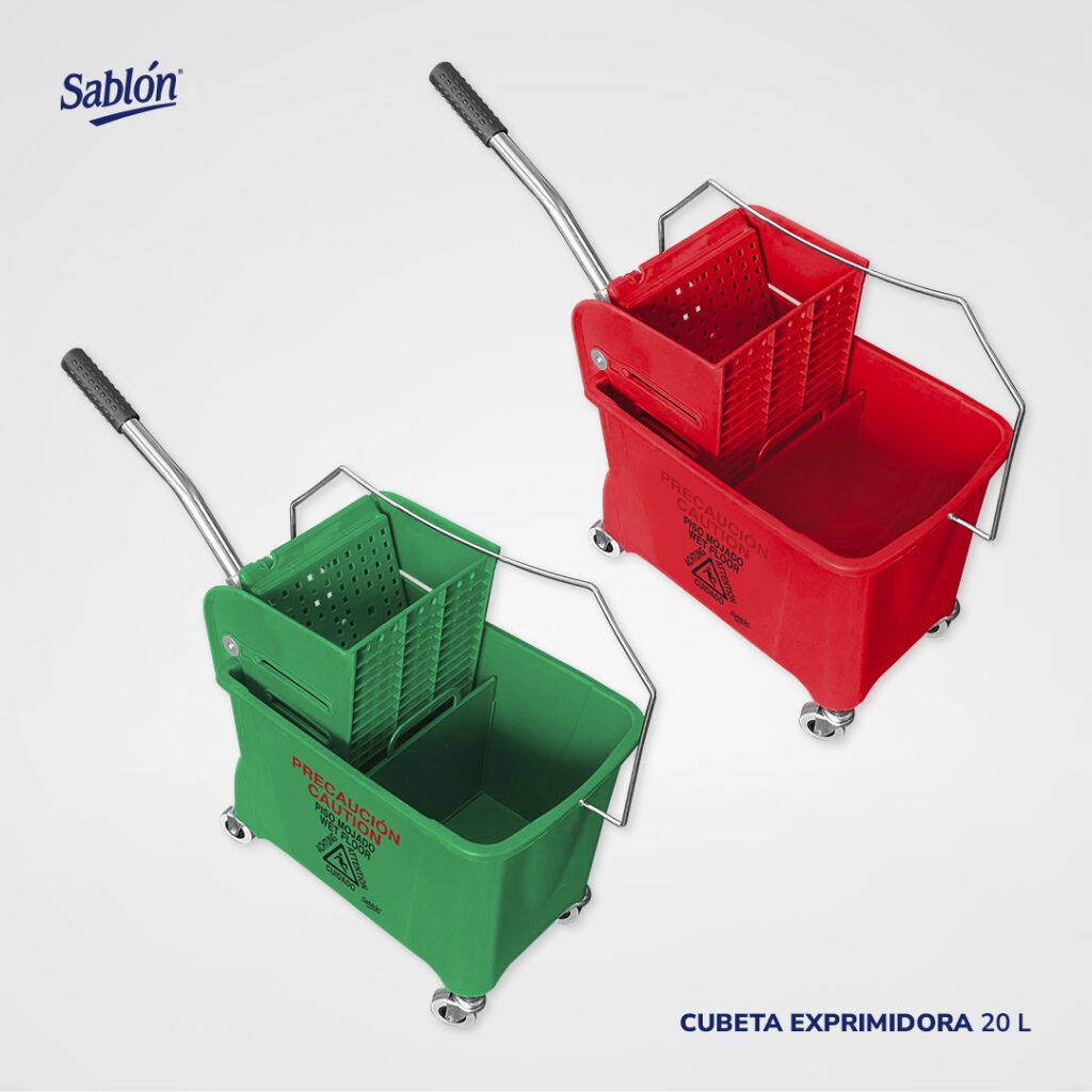 Cubetas con exprimidor de 20 litros - Sablón